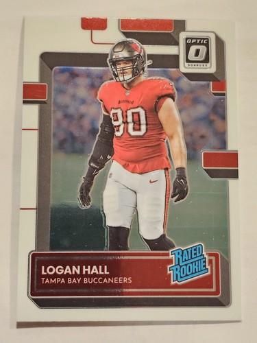 LOGAN HALL 2022 Panini Donruss Optic Rated Rookie RC #299 TB Buccaneers ...