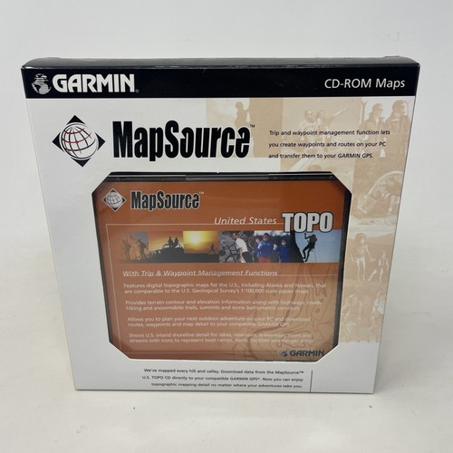 Garmin MapSource United States Topo Version 3.02 w/ Trip & Waypoint ...