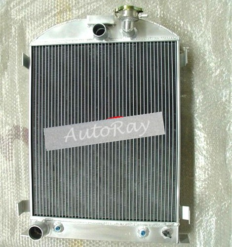 3 ROW 1932 32 FORD HIBOY HI-BOY CHOPPED FORD ENGINE Aluminum Radiator ...