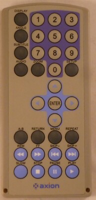 Axion Insignia Audiovox 42MJ0103D Original DVD Player Remote Control ...