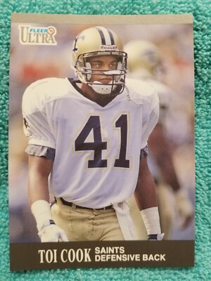1991 FLEER ULTRA TOI COOK #206 NEW ORLEANS SAINTS | eBay