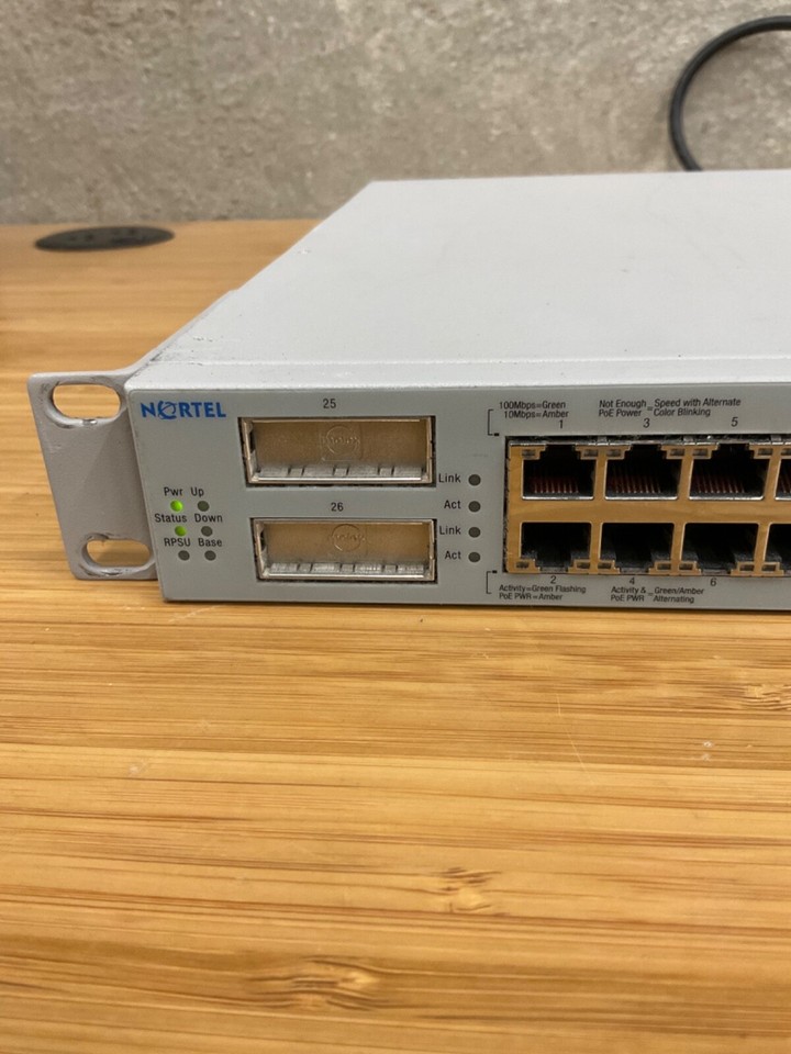 Nortel 470-24T-PWR 24-Port PoE Powered Ethernet Switch | eBay