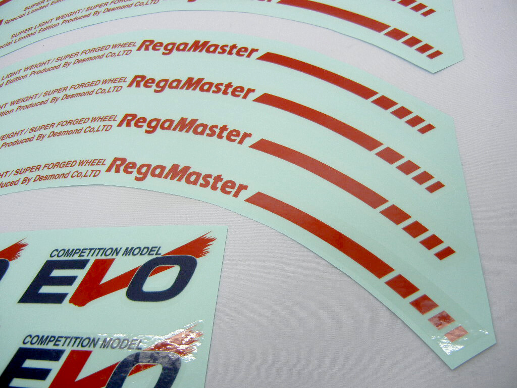 JAPAN MATERIAL 17" EVO REGAMASTER HIGH QUALITY REPLACEMENT DECAL ...