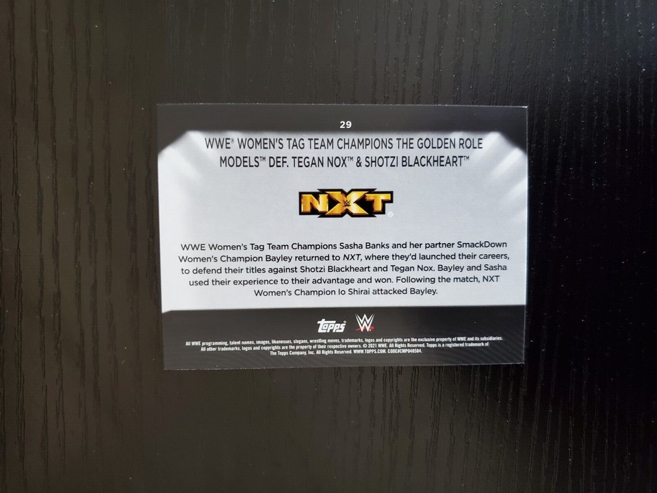 2021 Topps WWE Women's Division Wrestling #29 Golden Role Models ...