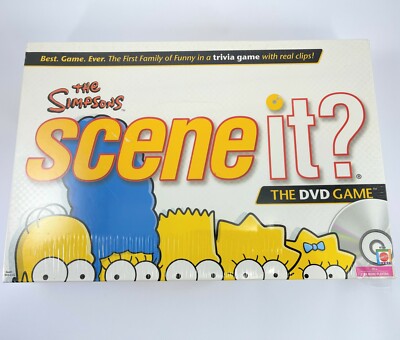 The SIMPSONS Scene it? DVD Board Game - MATTEL 2009 100% complete NIB ...