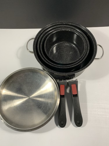 MAGMA Nesting - 18/10 Stainless Steel Bottom/Magma Non-Stick 7pc ...
