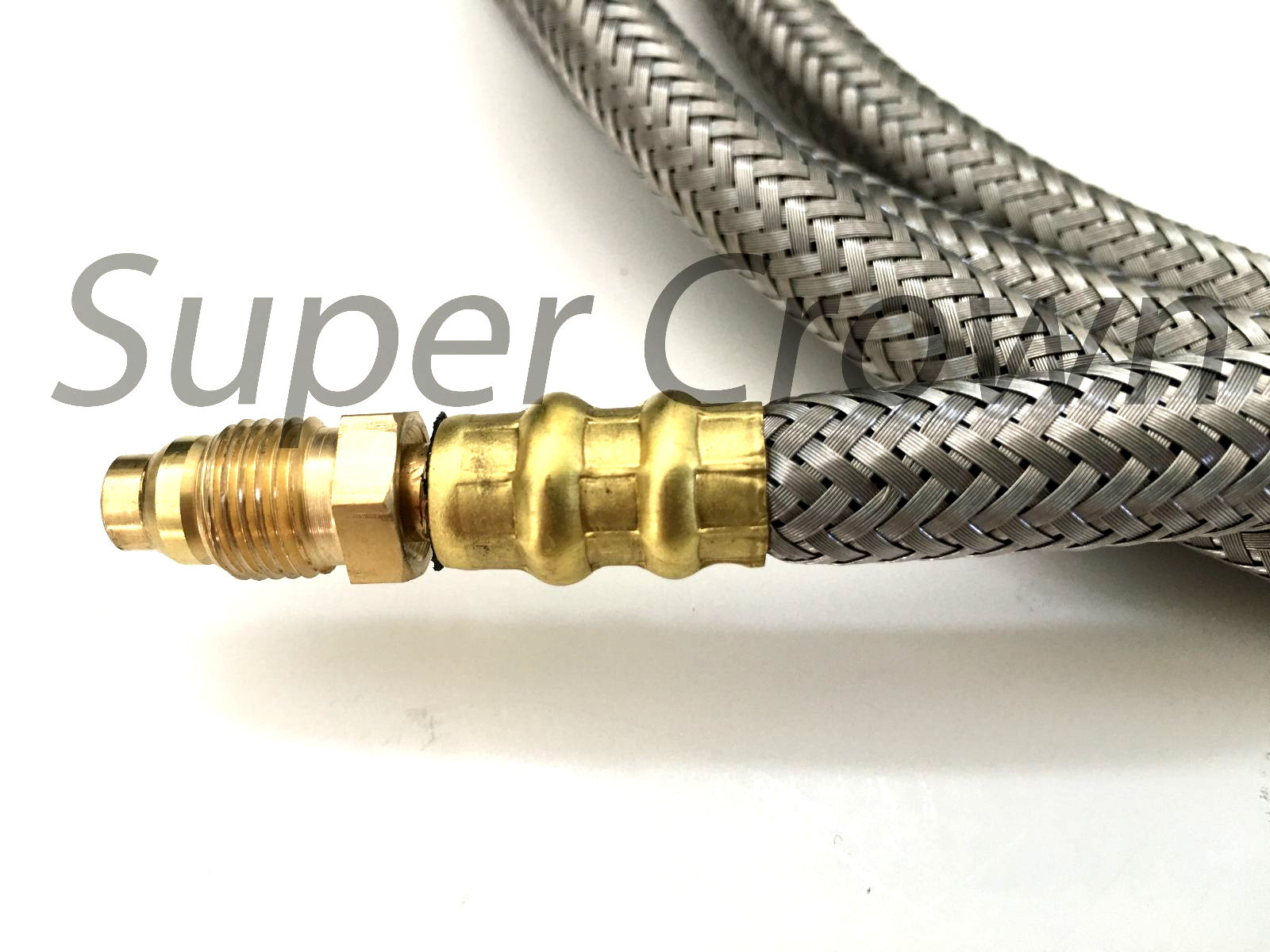 High Pressure Flexible Stainless Mesh Surround Lube Hose Bijur 4mm x 78 ...