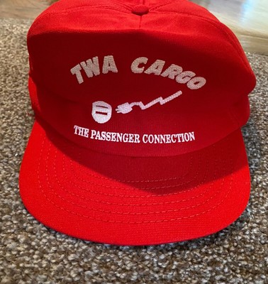 Vintage TWA Trans World Airlines CARGO Snapback Hat Cap VGC | eBay