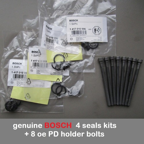 Bosch injector repair kits + oe bolts for 4 PD injectors 1417010996 ...