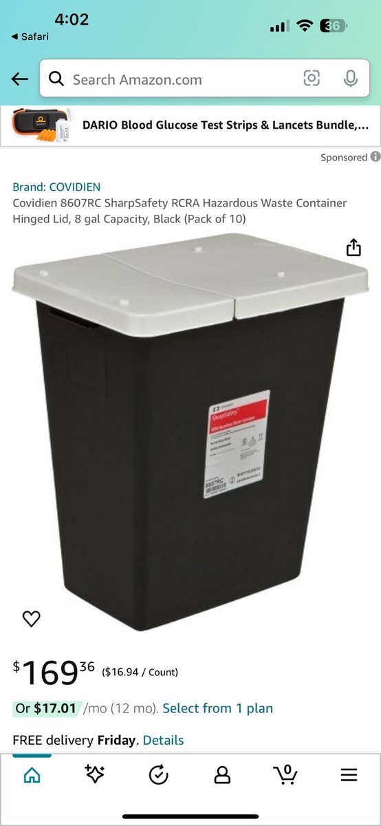 One Gallon Hazardous Waste Container