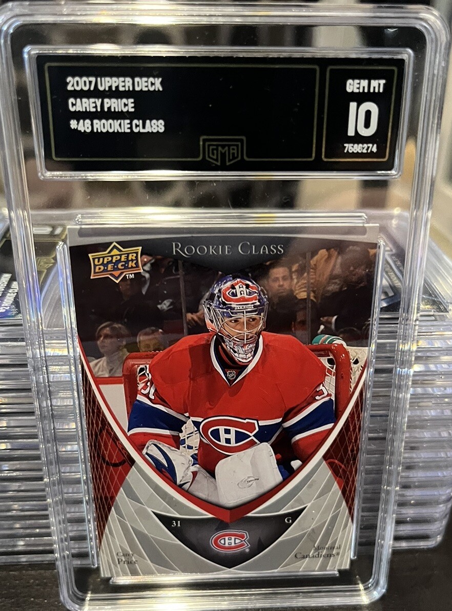GMA 10 Gem Mint CAREY PRICE 2007/08 Upper Deck Rookie Class ROOKIE CARD ...