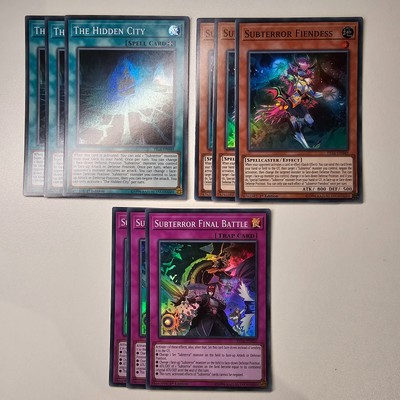 9x Subterror Deck Core Inc. Hidden City, Fiendess, Final Battle FIGA ...