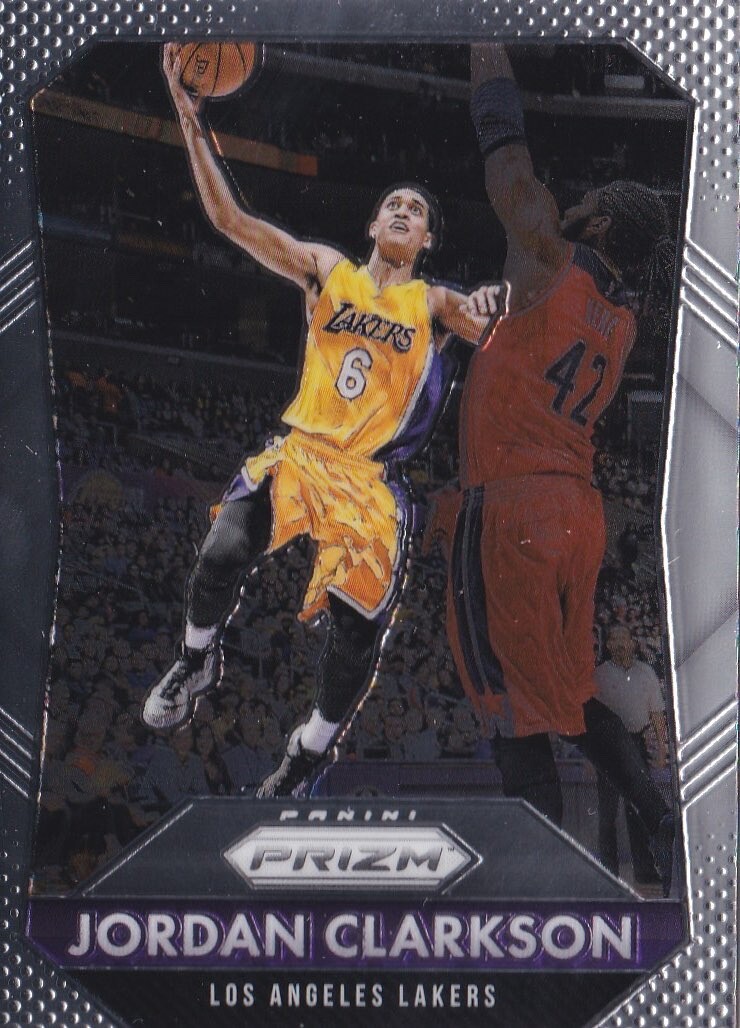 2015-16 Panini Prizm JORDAN CLARKSON #202 Base Los Angeles Lakers LA ...