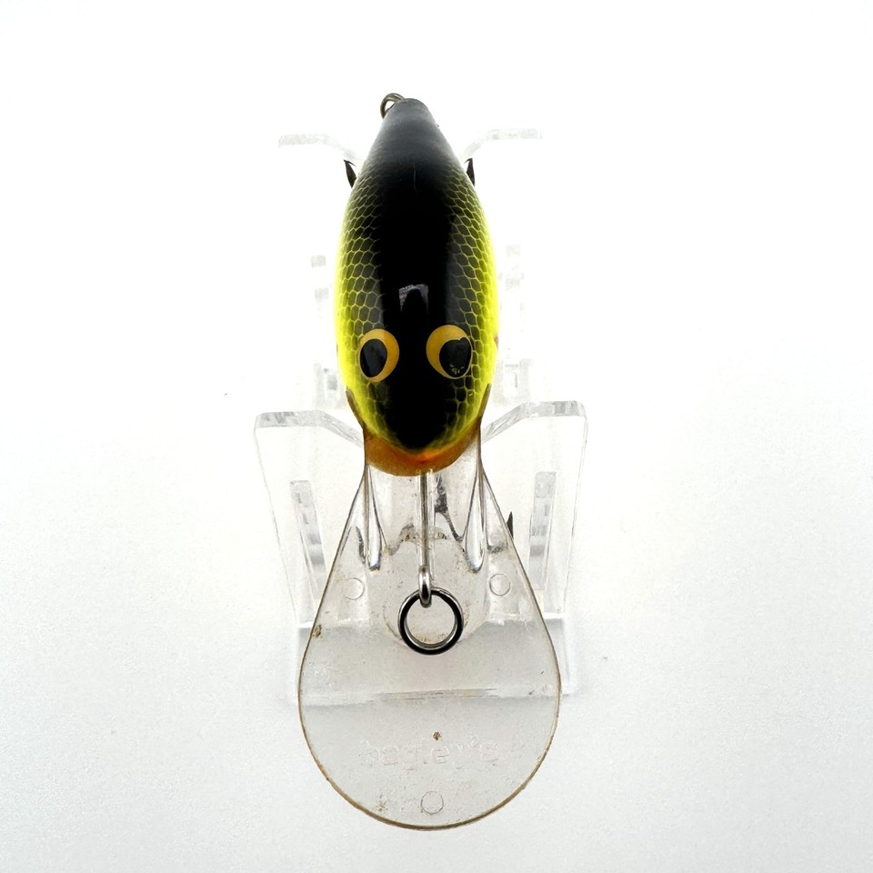 Vintage Bagley Balsa B II BB2 Fire Tiger Chartreuse USA Lip Stamp ...