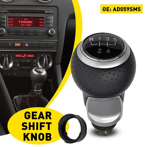 5 Speed Manual Gear Stick Shift Knob For Audi A3 A4 A5 Q5 AD059SM5 ...