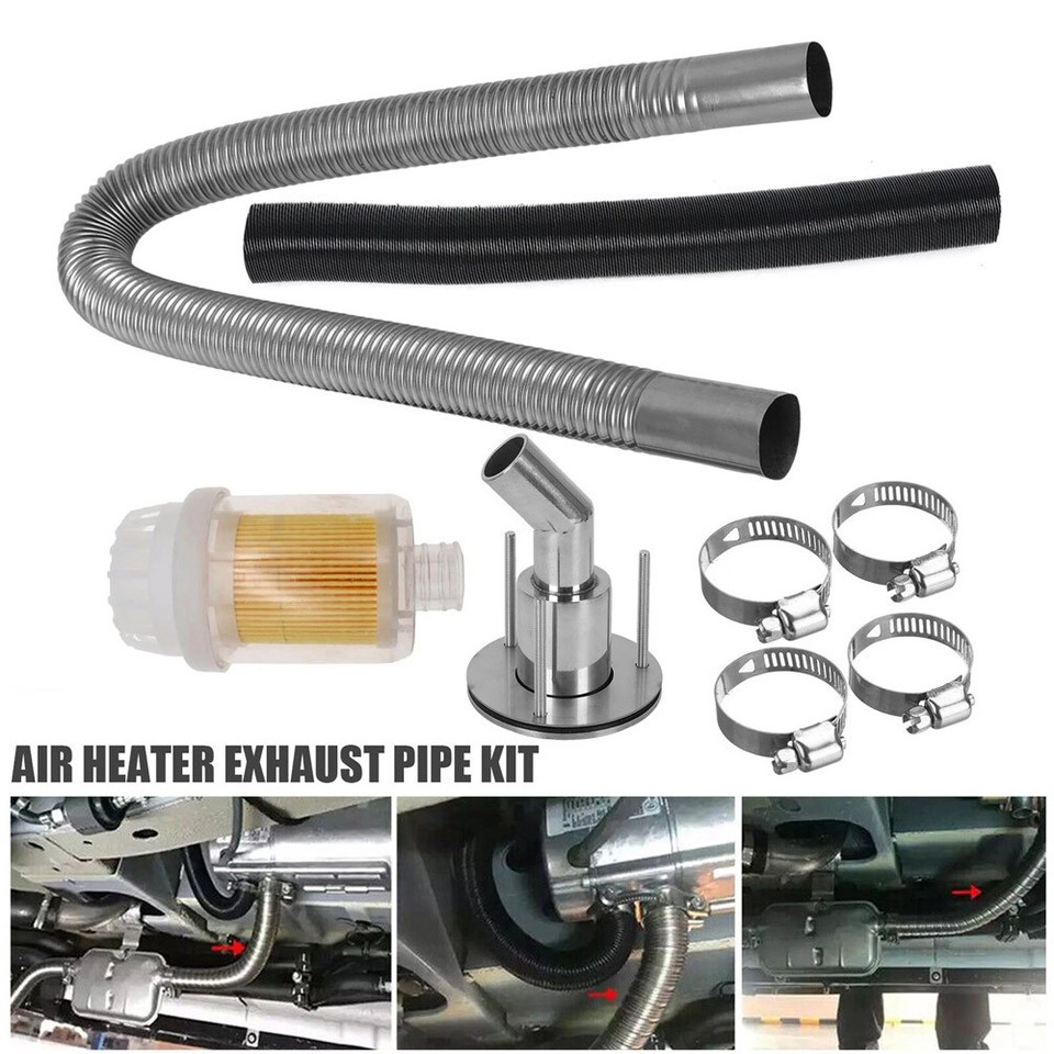 For Air Diesel Heater Thru Hull Tube 24mm + Filter + Exhaust + Intake ...