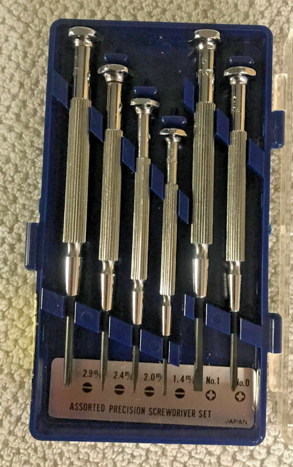 Archer Miniature Precision Jewelers Screwdriver Set - 6 Drivers unused ...