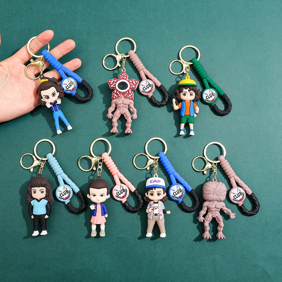 Stranger Things Characters Silicone Keychain Pendant 7pcs/set | eBay