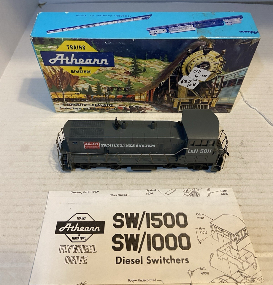 Athearn HO Scale Family Lines System L&N 5011 SW/1500 Switcher Diesel ...