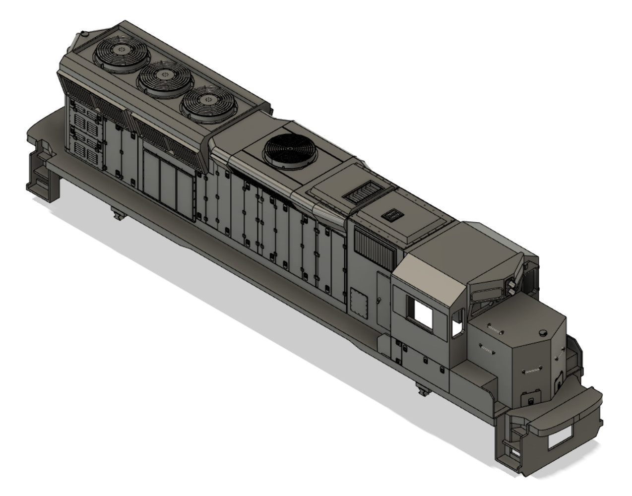 N Scale Norfolk Southern GP33 Eco Locomotive Shell