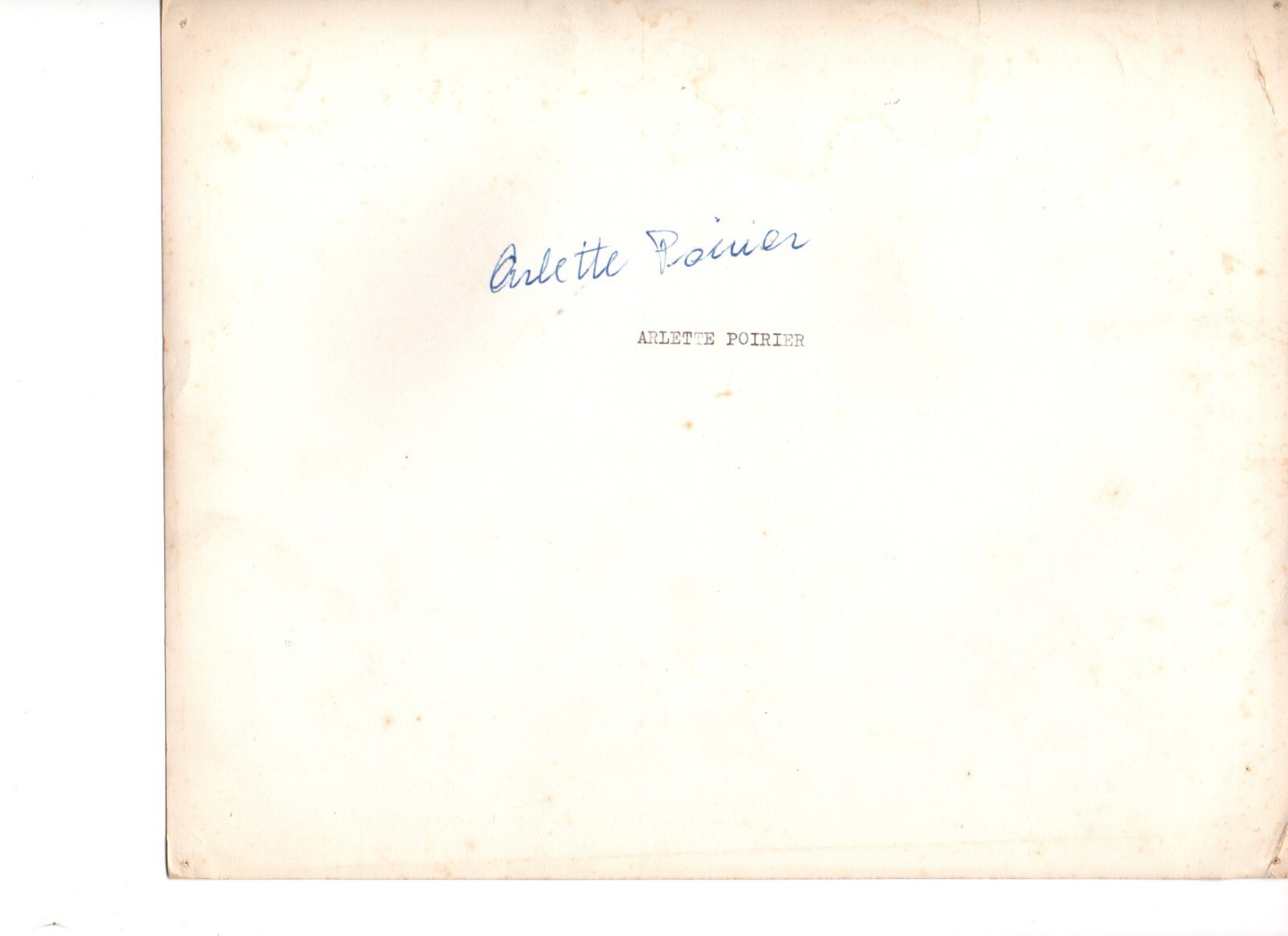 ARLETTE POIRIER in furs classy portrait Ca. 1950 B&W 8x10 Movie Photo ...