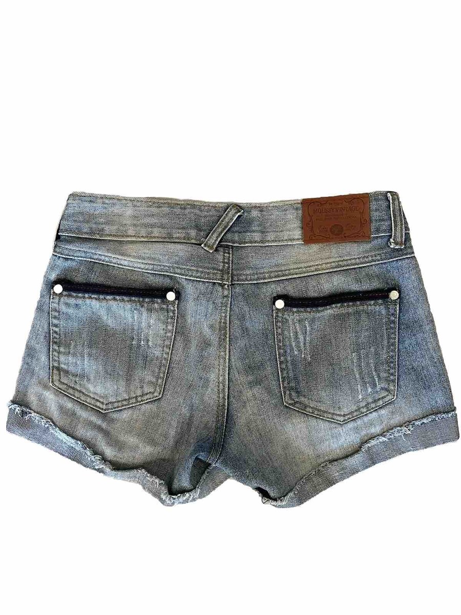 Moussy Vintage Sz 0 Shorts Womens Distressed Folded Hem Moussy Vintage Sz 0 Shorts Womens Distressed Folded Hem