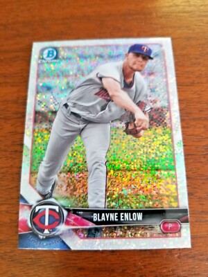 BLAYNE ENLOW 2018 BOWMAN DRAFT CHROME BDC-10 TWINS (ROOKIE SPECKLE ...