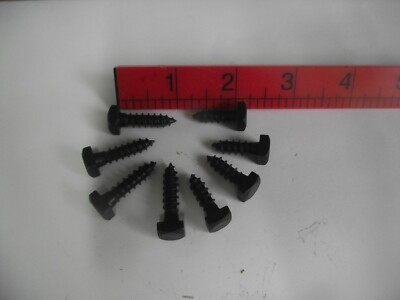 1/4" VARIOUS LENGTHS- SQUARE HEAD COACH SCREWS - BLACK OXIDE -SQUARE ...
