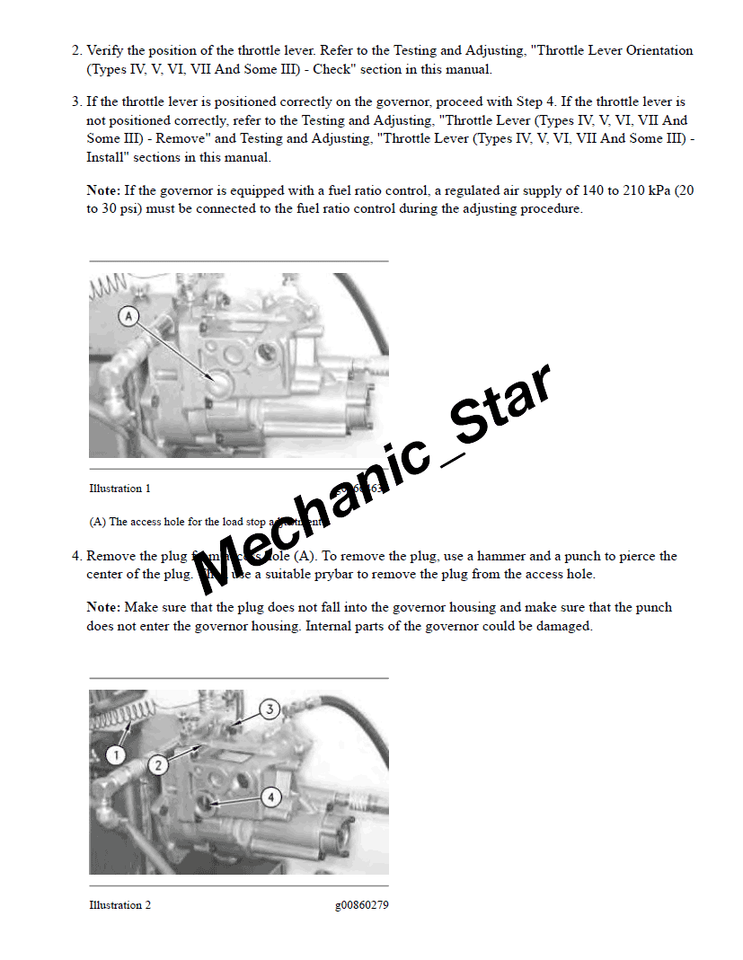 Cat MUI Governor Service Manual for 3114, 3116, 3126 Engines CD-ROM | eBay