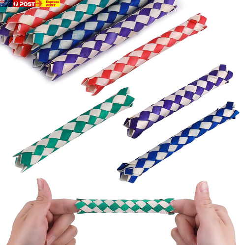24 Pcs Chinese Finger Traps Classic Bamboo Finger Trap Cool Birthday ...
