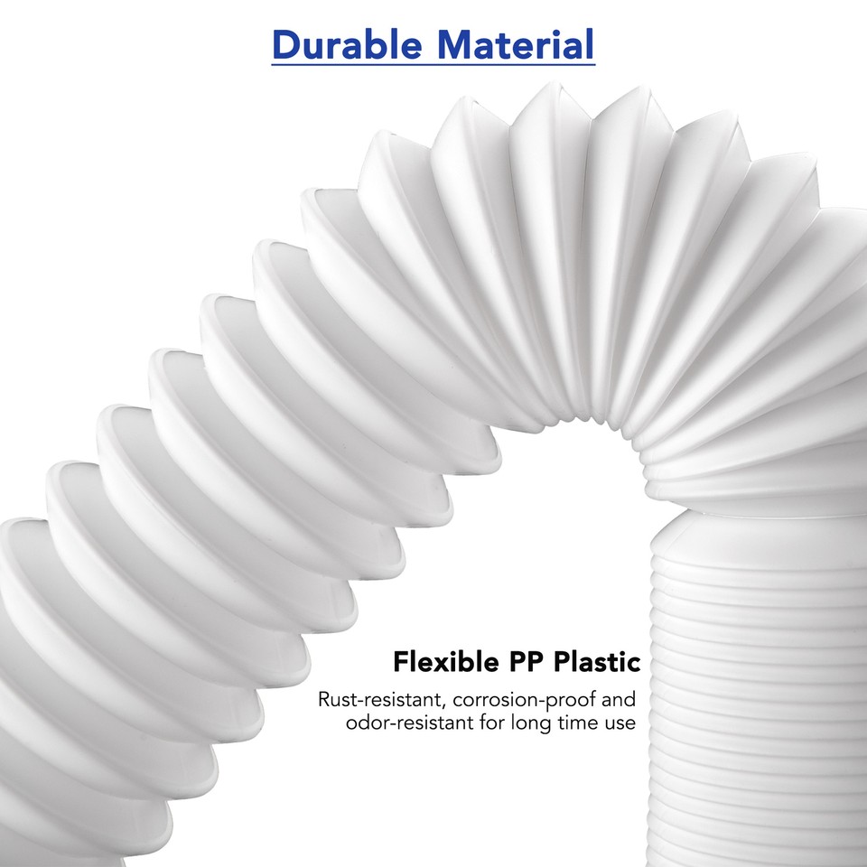 Wash Basin Drain Hose Kit Extendable Drainpipe Shampoo Bowl Accessory ...