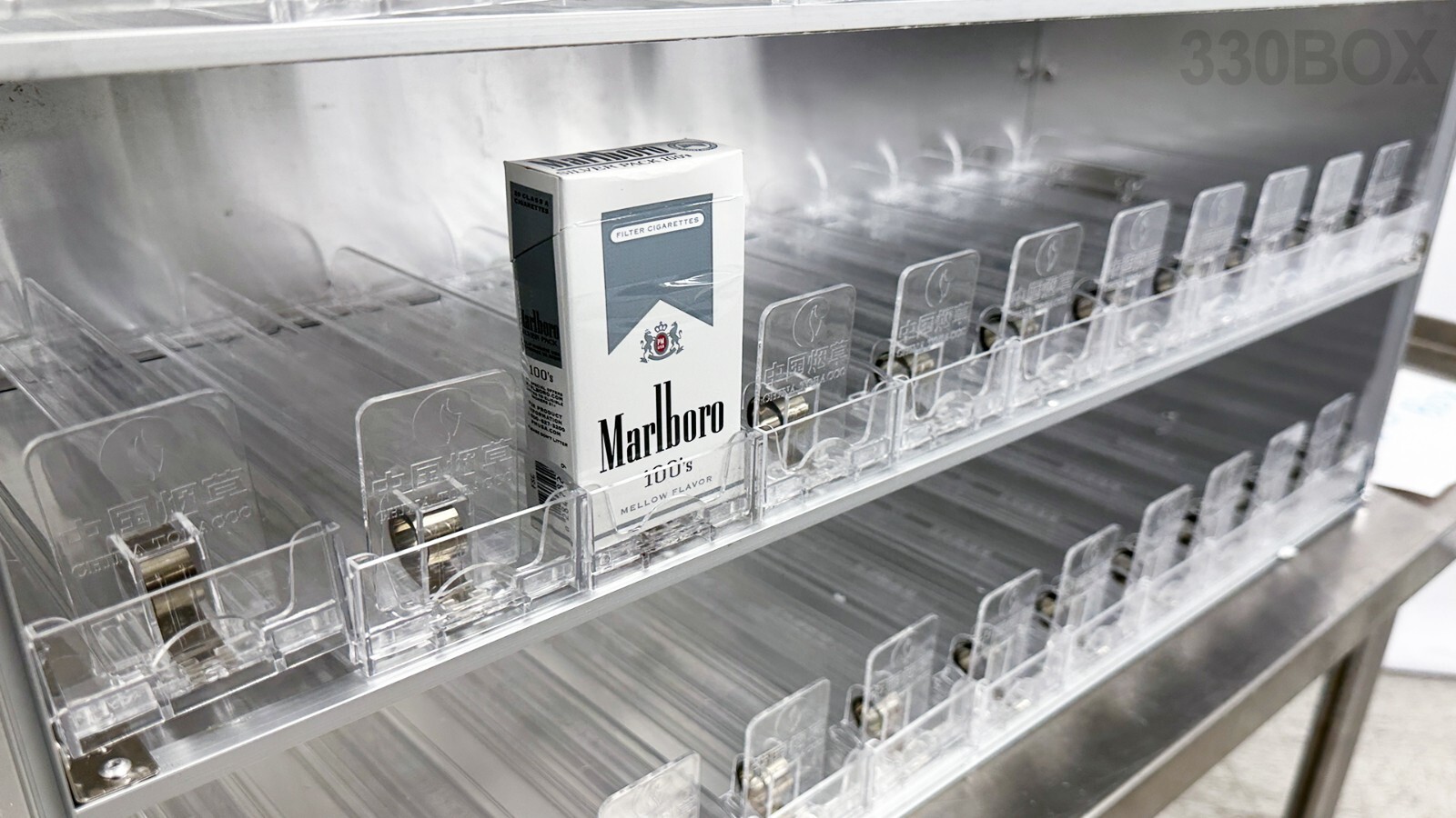 NEW 330 Box Cigarette Display Case Push Tray Commercial Retail Tobacco ...