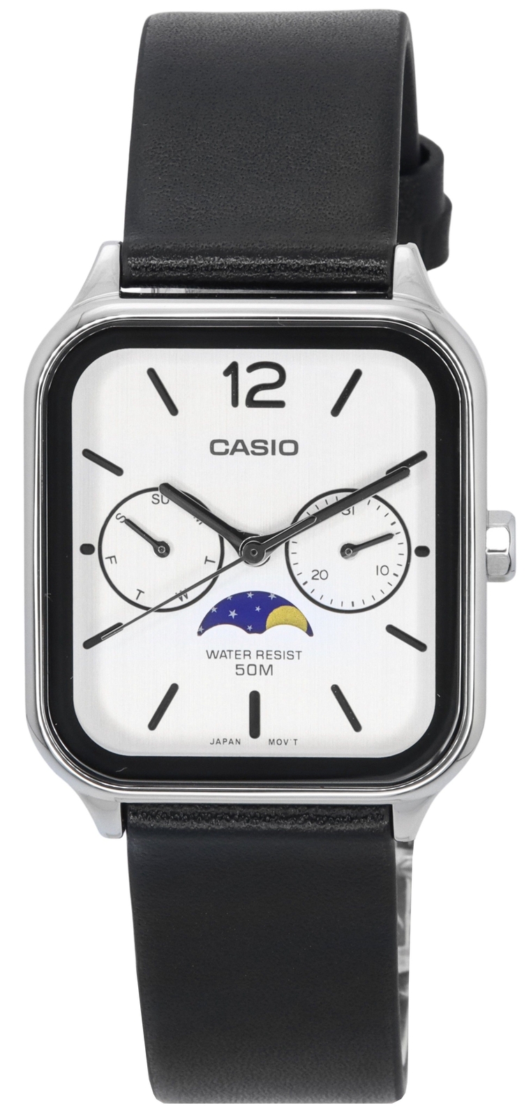 Casio Moon Phase Day/Date White Dial Japan Mov't Quartz MTP-M305L-7A ...