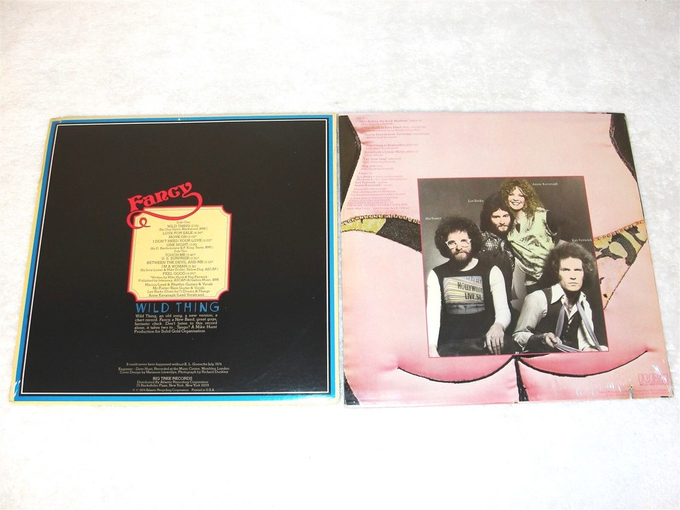 (2) SEALED LP's - Fancy "Wild Thing", "Turns You On" 1970's Rock, Orig ...
