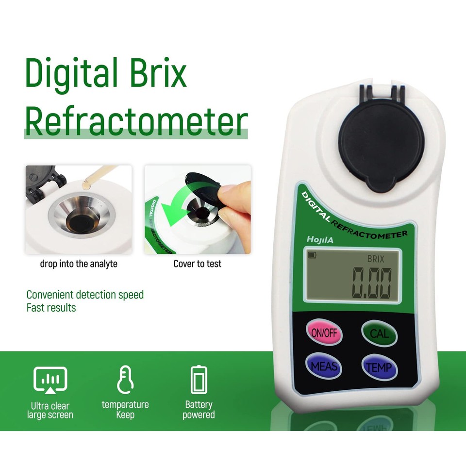 Digital Brix Refractometer Brix Meter Pocket Refractometer With Atc For ...