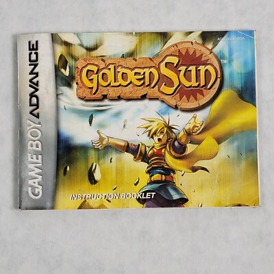Golden Sun Gameboy Advance GBA Game Manual | eBay