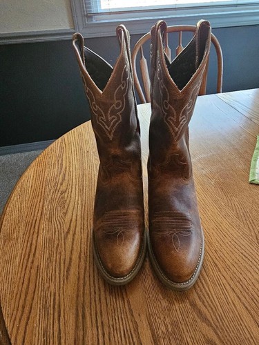 Dingo Mens Cowboy Boots Size 12 D Brown Leather Made In USA Western | eBay