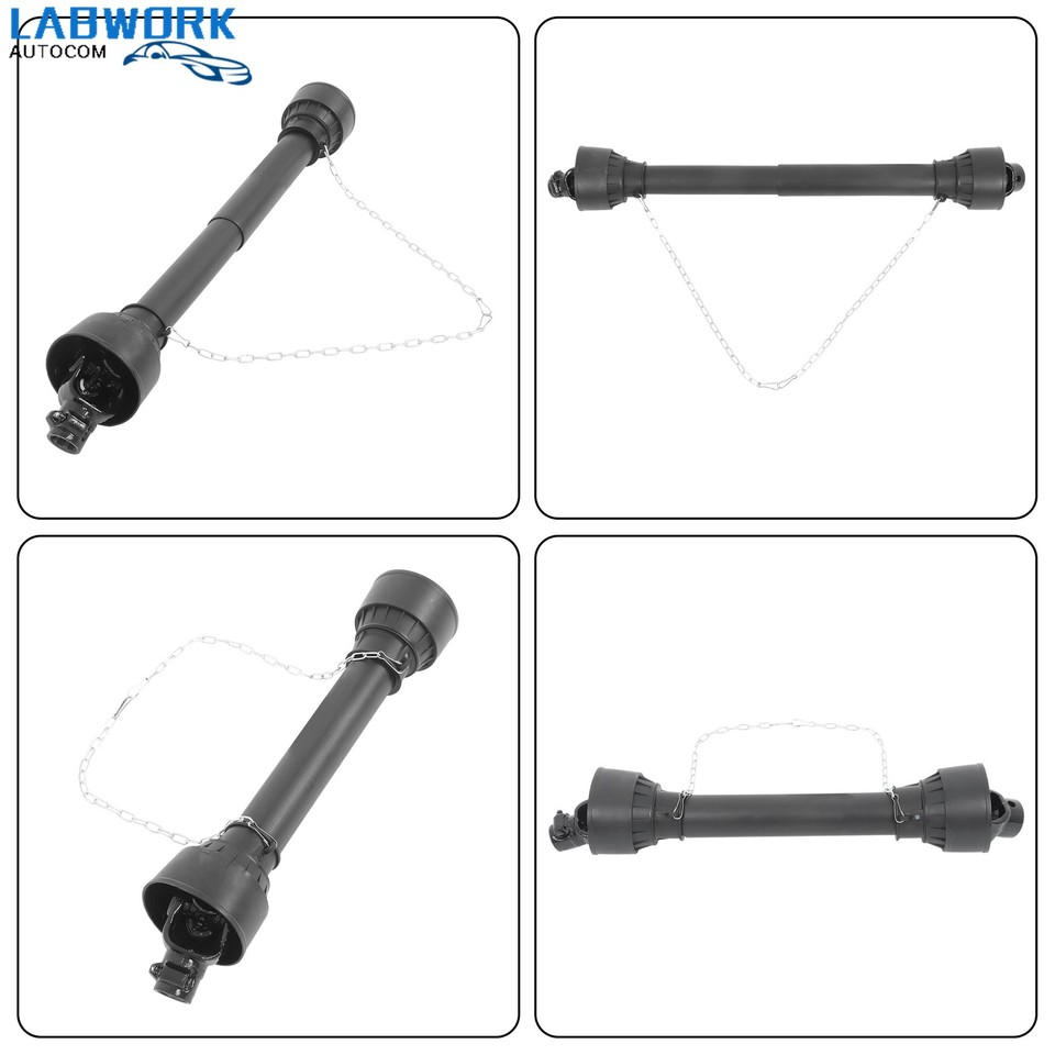 T4 30-39" PTO Shaft PTO Drive Shaft 1-3/8" 6 Spline Round End for ...