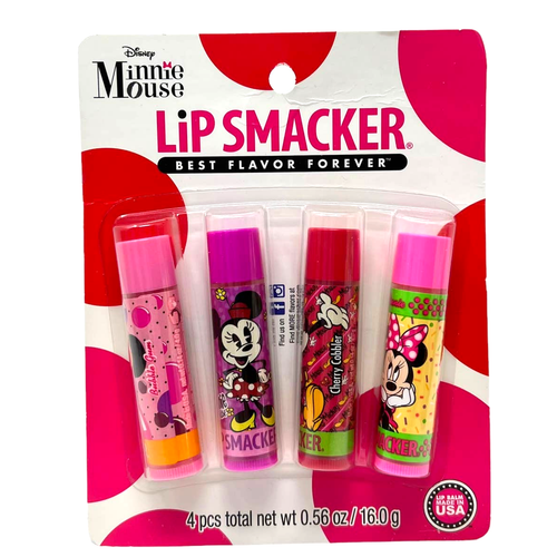 Lip Smacker DISNEY MINNIE MOUSE 4 Piece Lip Collection Best Flavor ...