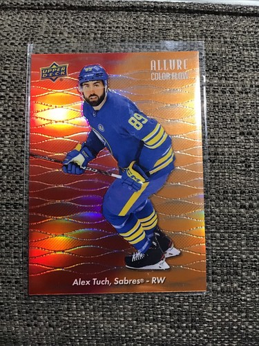 2023-24 UD Allure Color Flow Red-Orange Alex Tuch | eBay