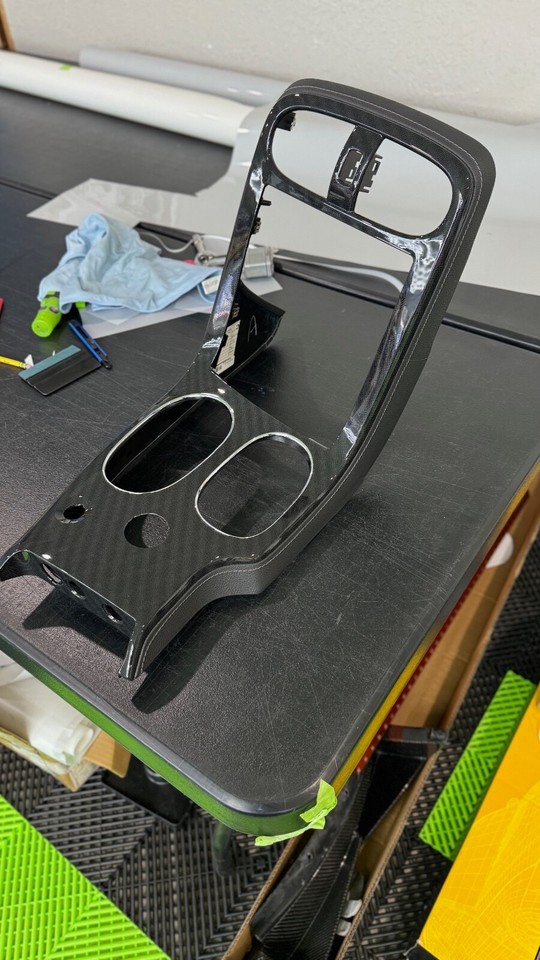 2005 - 2013 Corvette C6 Carbon Fiber Center Console Radio Bezel Trim ...