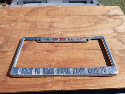 Vintage San Francisco 49ers Back To Back Champs Metal License Plate ...