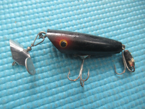 Vintage Fred Arbogast Sputterbug Crankbait - Black - 2 1/4" | eBay