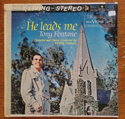 TONY FONTANE He Leads Me LP RCA LPM-2215 Mono VG/VG+ Original 1st Press ...