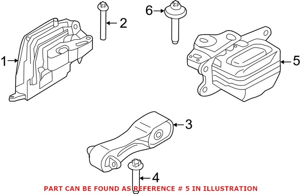 Genuine OEM Automatic Transmission Mount for Mini 22316853453 | eBay