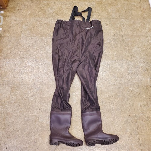 Field & Stream PVC Chest Waders Mens 10 Brown 100% Nylon Waterproof ...