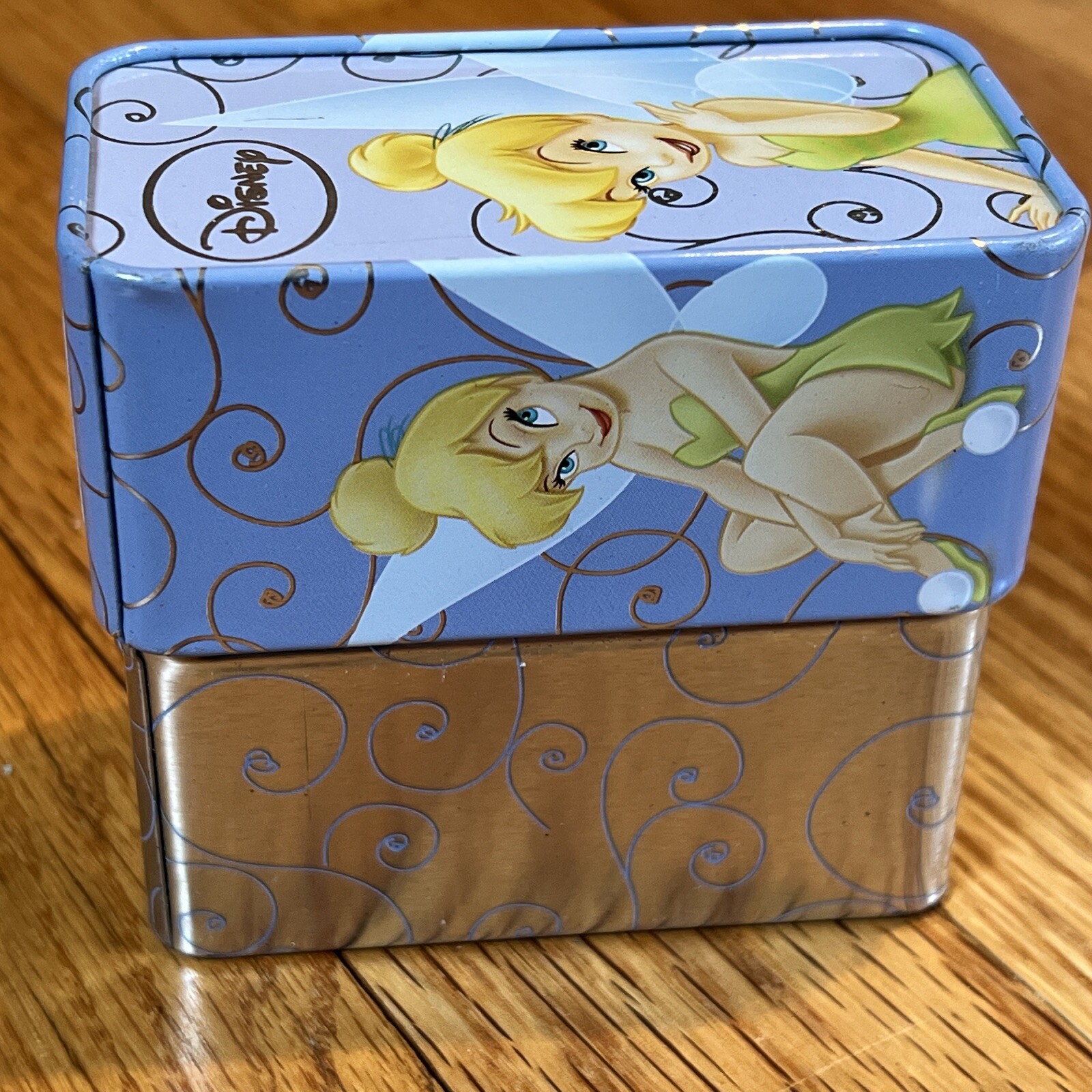 DISNEY TINKER BELL TNK 304 in Original Tin Box, PINK Small Watch w ...