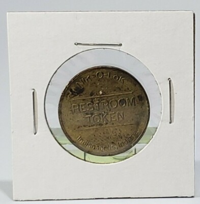 OLD NIK-O-LOK RESTROOM TOKEN FROM INDIANAPOLIS, STATE OF INDIANA ...