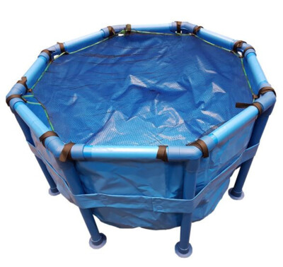 Koi Vat Fish Holding Tank with Black Net Cover 3FTx 2FT 100x60cm, 106 ...