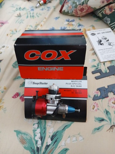 Cox QRC.049 RC engine with muffler and throttle | eBay